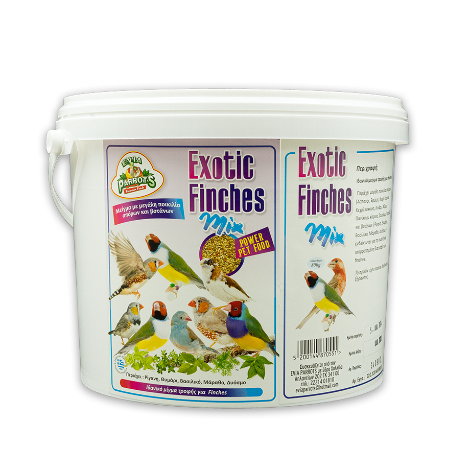 EVIA PARROTS Εxotic finches mix 3kg » Αγοράσε το Online από Pet ...