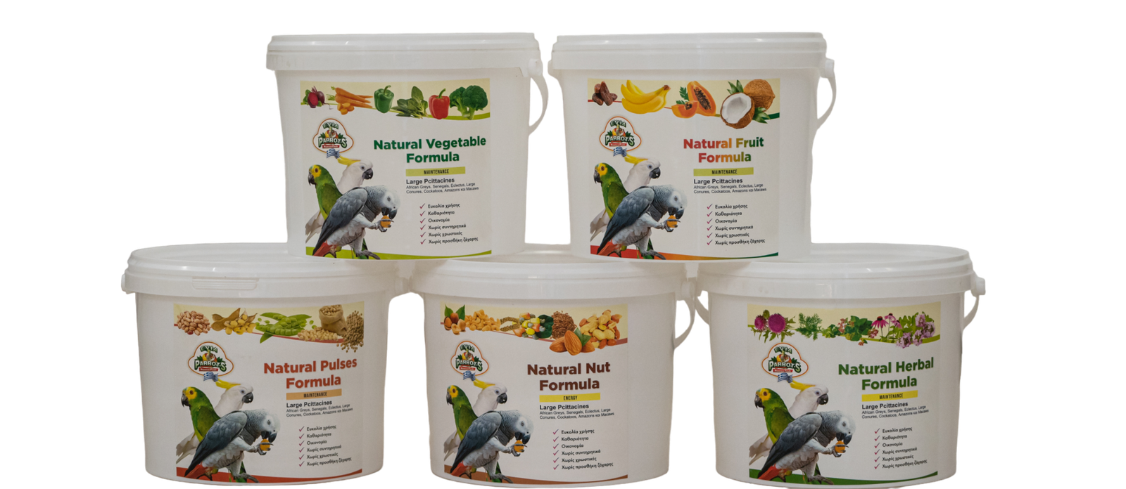 EVIA PARROTS Natural Nut Formula Energy 2.5kg » Αγοράσε το Online από ...